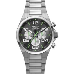 Invicta Speedway 50427 Herrenuhr - Quarzwerk - Edelstahl mit schwarzem Zifferblatt - 44 mm