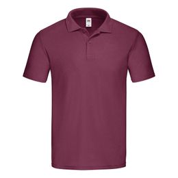 Fruit of the Loom - "Original" Poloshirt f&uuml;r Herren (Burgunderrot)