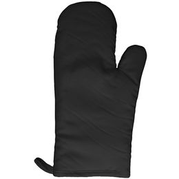 Link Kitchen Wear - Unifarben Ofenhandschuh, Baumwolle (Schwarz)