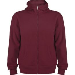 Roly - "Montblanc" Hoodie mit durchgehendem Rei&szlig;verschluss f&uuml;r Herren (Granatrot)