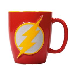 DC COMICS - Kaffeebecher, Schein, 300ml (Rot/Gelb)