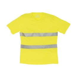 YOKO - "Fluo" T-Shirt V-Ausschnitt f&uuml;r Herren (Gelb)