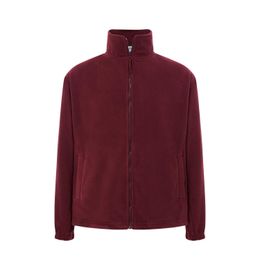 JHK - Fleecejacke Durchgehender Rei&szlig;verschluss f&uuml;r Herren (Burgunderrot)