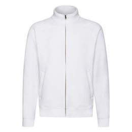 Fruit of the Loom - "Premium" Sweatjacke f&uuml;r Herren (Wei&szlig;)