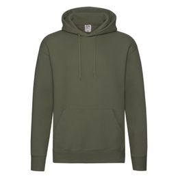 Fruit of the Loom - "Premium" Kapuzenpullover f&uuml;r Herren (Klassisch Olivgr&uuml;n)