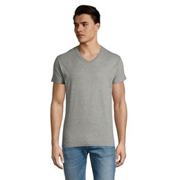 SOLS - "Imperial" T-Shirt V-Ausschnitt f&uuml;r Herren (Grau meliert)