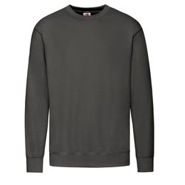 Fruit of the Loom - Sweatshirt f&uuml;r Herren angesetzte &Auml;rmel (Hellgrau)