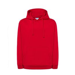 JHK - Kapuzenpullover f&uuml;r Herren, K&auml;ngurutasche (Rot)