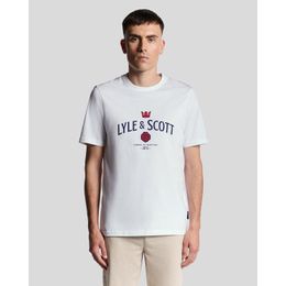 Lyle & Scott Prost auf die Tradition Grafik T-Shirt