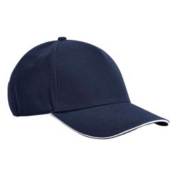 Beechfield - "EarthAware Classic" Baseball-M&uuml;tze Sandwichschirm (Dunkelblau/Wei&szlig;)