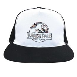 Jurassic Park - Snapback M&uuml;tze (Wei&szlig;/Schwarz)