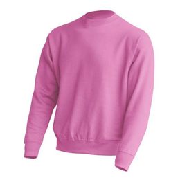 JHK - Sweatshirt Rundhalsausschnitt f&uuml;r Herren/Damen Unisex (Pink)
