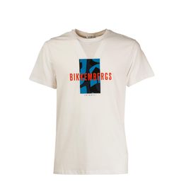 Bikkembergs Herren-T-Shirt mit Rundhalsausschnitt und Logo