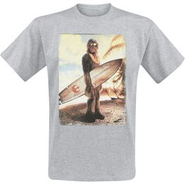 Star Wars - "Chewie On The Beach" T-Shirt f&uuml;r Herren (Grau)