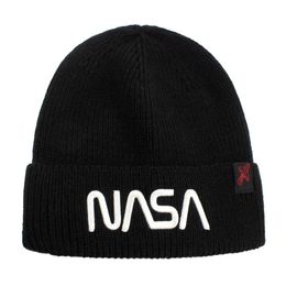 Nasa - M&uuml;tze f&uuml;r Herren/Damen Unisex, Logo (Schwarz/Wei&szlig;)