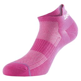 1000 Mile - Damen Ultimate Low Cut Doppel-Lagen Feuchtigkeitsregulierende Trainingssocken - Knallpink