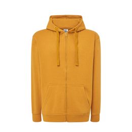 JHK - Hoodie mit durchgehendem Rei&szlig;verschluss f&uuml;r Herren/Damen Unisex (Senf)
