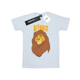 Disney - "The Lion King Mufasa King" T-Shirt f&uuml;r Herren (Wei&szlig;)