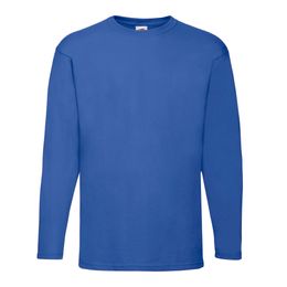 Fruit of the Loom - "Valueweight" T-Shirt f&uuml;r Herren Lang&auml;rmlig (K&ouml;nigsblau)
