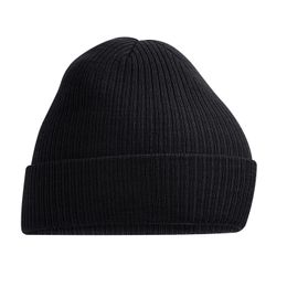 Beechfield - M&uuml;tze gerippt f&uuml;r Herren/Damen Unisex (Schwarz)