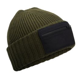 Beechfield - M&uuml;tze Rei&szlig;verschluss Aufn&auml;her (Milit&auml;rgr&uuml;n)