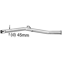 BOSAL Reparaturrohr, Katalysator 889161