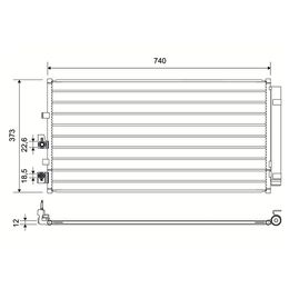 Valeo Kondensator, Klimaanlage 822839 f&uuml;r Ford