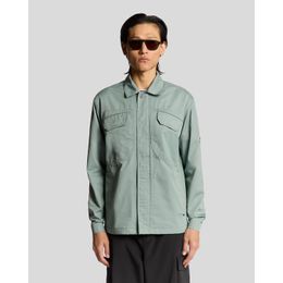 Lyle & Scott Lyle & Scott Multi Pocket Full Zip Overshirt - Blau
