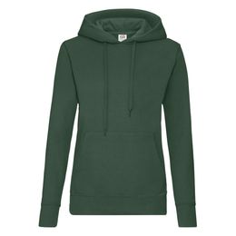 Fruit of the Loom - "Classic" Kapuzenpullover f&uuml;r Damen (Flaschengr&uuml;n)