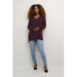 Culture Strickpullover Oversize fit wine