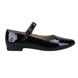Hush Puppies - "Melissa" Riemchenschuhe f&uuml;r Damen, Leder (Schwarzer Lack)