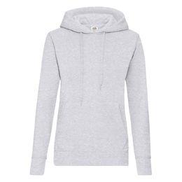 Fruit of the Loom - "Classic" Kapuzenpullover f&uuml;r Damen (Grau meliert)