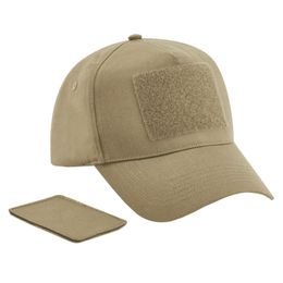 Beechfield - Baseball-M&uuml;tze Abnehmbarer Aufn&auml;her f&uuml;r Herren/Damen Unisex (Sand)