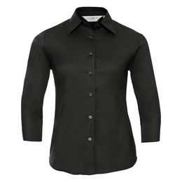 Russel Athletic Russell Collection Damen/Damen 3/4 &Auml;rmel Pflegeleichtes Hemd (Schwarz)