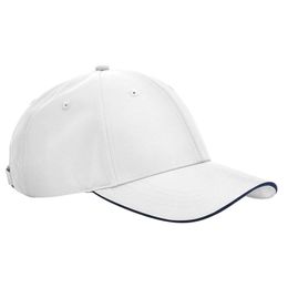 Beechfield - "Team Sports-Tech" Baseball-M&uuml;tze (Wei&szlig;/Dunkelblau)