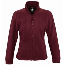 SOLS - "North" Fleecejacke f&uuml;r Damen (Burgunderrot)