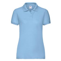 Fruit of the Loom - "65/35" Poloshirt f&uuml;r Damen (Himmelblau)