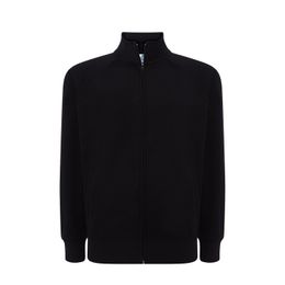 JHK - Sweatshirt Durchgehender Rei&szlig;verschluss f&uuml;r Herren/Damen Unisex (Schwarz)