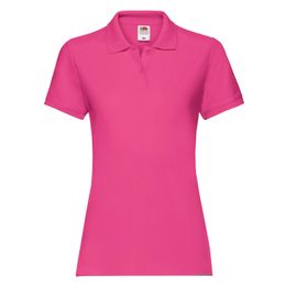 Fruit of the Loom - "Premium" Poloshirt f&uuml;r Damen (Fuchsie)