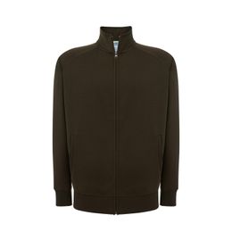 JHK - Sweatshirt Durchgehender Rei&szlig;verschluss f&uuml;r Herren/Damen Unisex (Khaki)