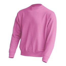 JHK - Sweatshirt Rundhalsausschnitt f&uuml;r Herren/Damen Unisex (Pink)