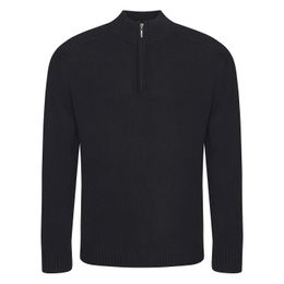 Ecologie - "Wakhan" Sweatshirt f&uuml;r Damen, mit kurzem Rei&szlig;verschluss, Nachhaltig (Schwarz)