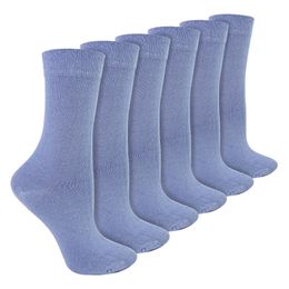 Damen 6er Pack Socken aus Bambus- und Merinowoll-Mix
