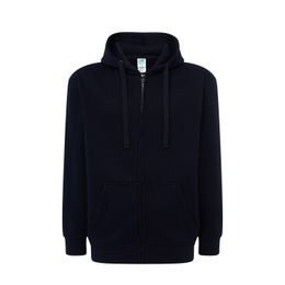 JHK - Hoodie mit durchgehendem Rei&szlig;verschluss f&uuml;r Herren/Damen Unisex (Marineblau)