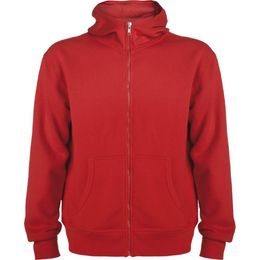 Roly - "Montblanc" Hoodie mit durchgehendem Rei&szlig;verschluss f&uuml;r Herren (Rot)