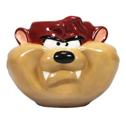 Looney Tunes - Kaffeebecher, Geformt, "Taz", 400ml (Braun)