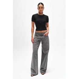 BENU schwarzes gedrehtes Damen-T-Shirt
