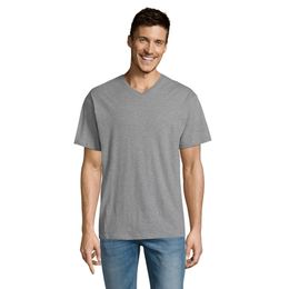 SOLS - "Victory" T-Shirt V-Ausschnitt f&uuml;r Herren/Damen Unisex (Grau meliert)