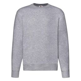 Fruit of the Loom - "Premium" Sweatshirt Eingesetzt f&uuml;r Herren (Grau meliert)