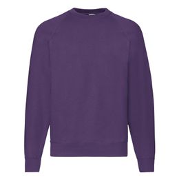 Fruit of the Loom - "Classic" Sweatshirt f&uuml;r Herren Raglan&auml;rmel (Violett)